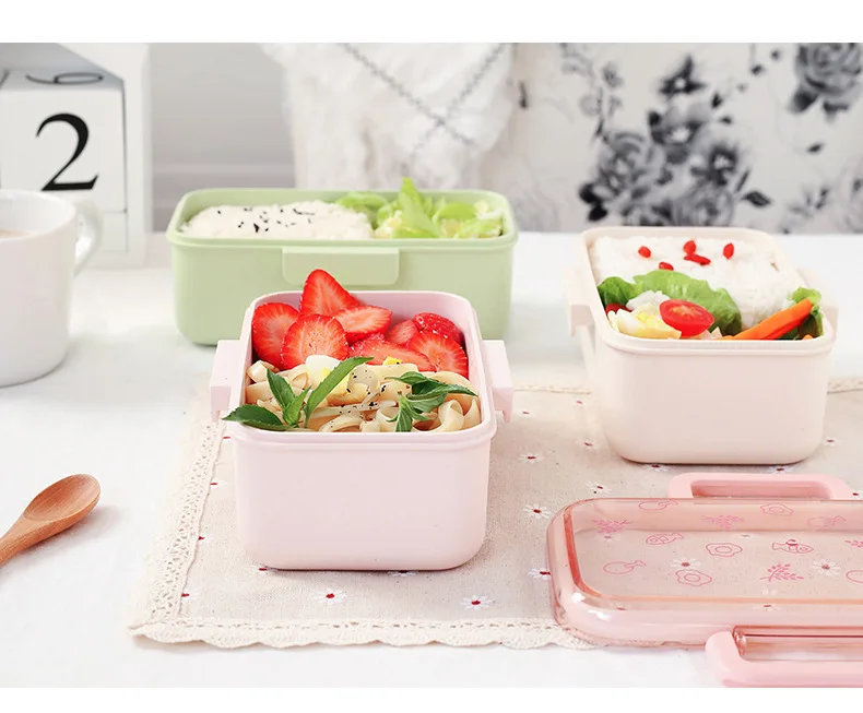 Cute Lunch Box Plastic Liner - Insulated Food Container