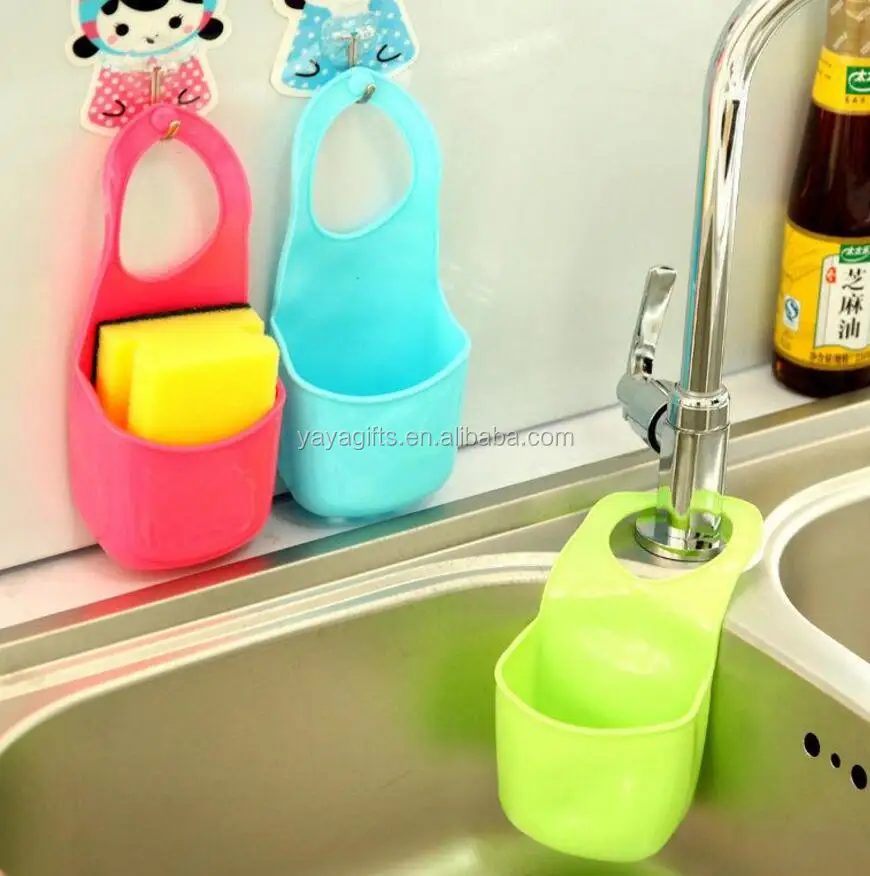 Silicone Dish Wash Sponge Sink Holder Sink Top Hanger Sink Rack ...