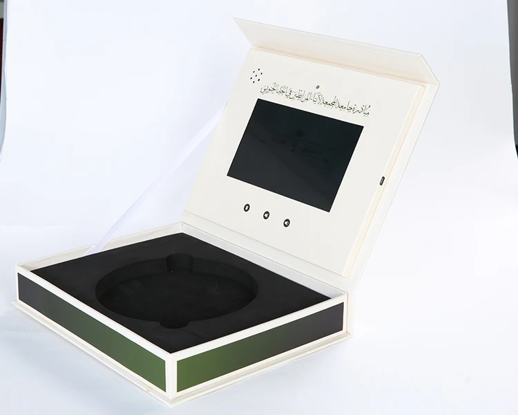 Custom 7 Inch LCD Screen Packaging Gift Set Boxes Video Box