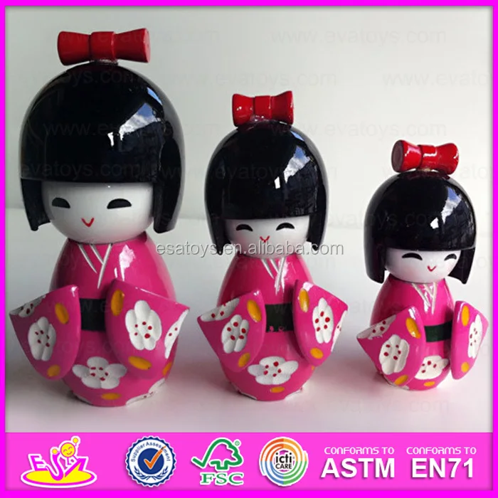 New And Popular Wooden Kimono Dolls,Wooden Japanese Nesting Dolls In ...
