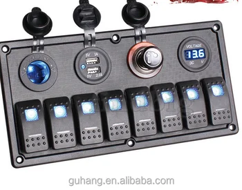 12 Volt Electric Boat Marine Instrument Switch Panel - Buy 12 Volt ...