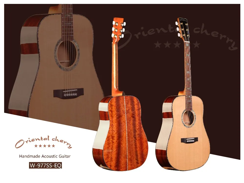 Oriental Cherry 41inch Solid Wood Acoustic Guitar,Wholesale Guitars In ...