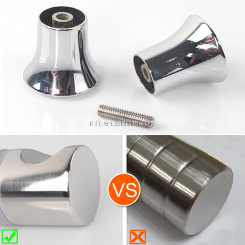 Stainless Steel Shower Room Glass Sliding Door Double Sided Handle ...