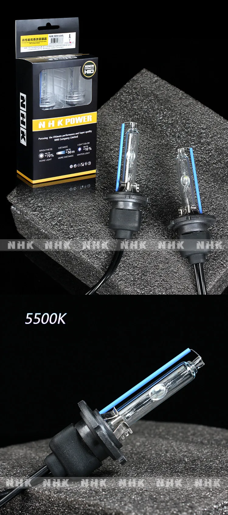 Nhk D2h Hid Xenon Bulb 3000k 4300k 5500k 6000k - Buy Hid Dual Xenon ...