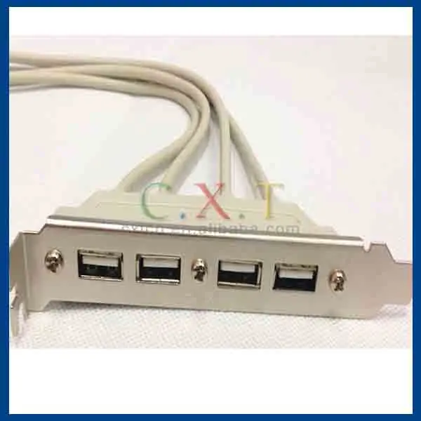 For Ports Usb Female Panel Mount With Bracket,4 Port Usb Extension ...