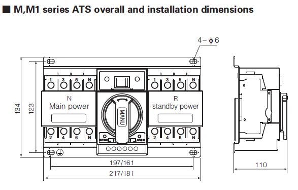 63a Single Phase Three Phase Ats Automatic Transfer Switch - Buy ...