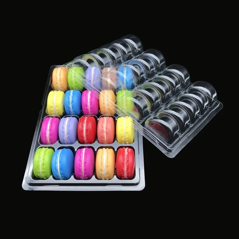 Plastic Clamshell Box For 20 Macarons - Buy Macaron Clamshell Box,20 ...
