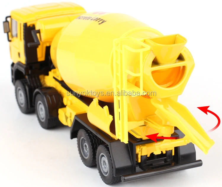 Simulation Model Toy 1:50 Cement Mixer Toys Construction Truck Alloy ...