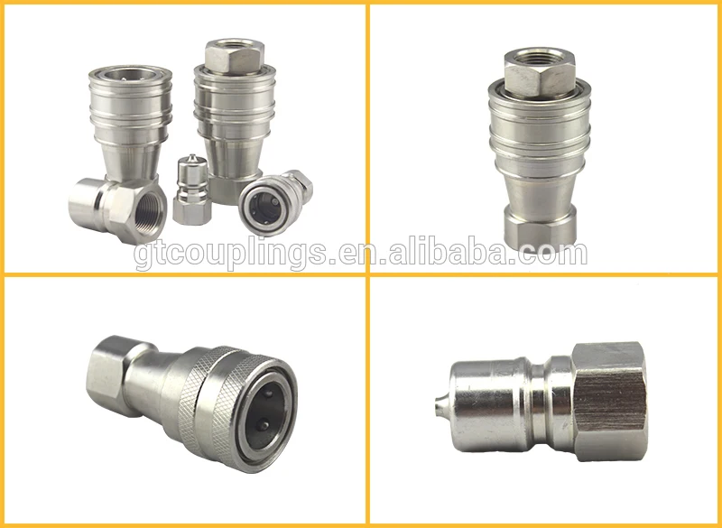 KZF 1/4 Inch BSP/NPT Thread Female/male Stainless Steel Couplings