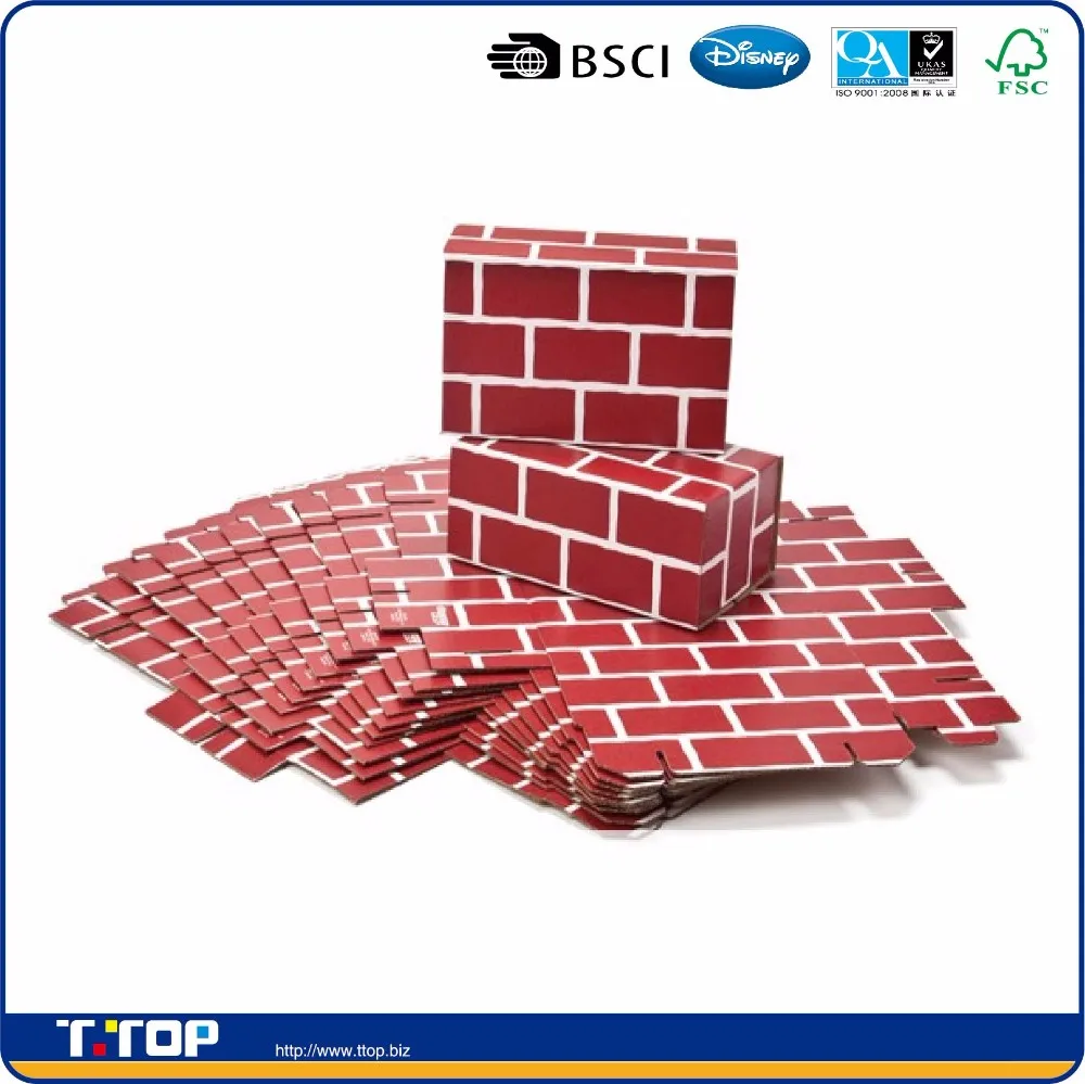 Custom Made Enlighten Cardboard Bricks Toys Paper Bricks - Buy Paper ...