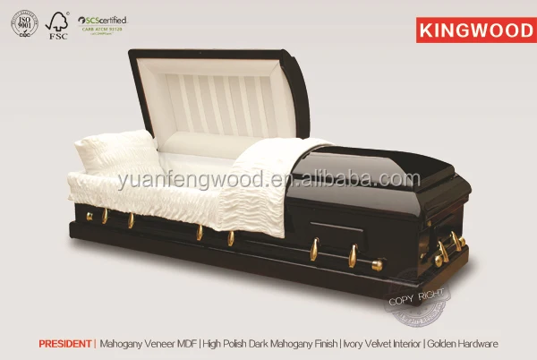 88225 Mahogany Wooden Funeral Casket Funeral Coffin Bed Hardware - Buy ...