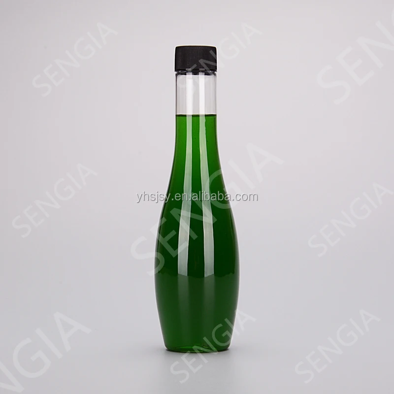 300ml Swan Neck Shape Plastic Bottle For Cocktail Juices Soft Drinks ...