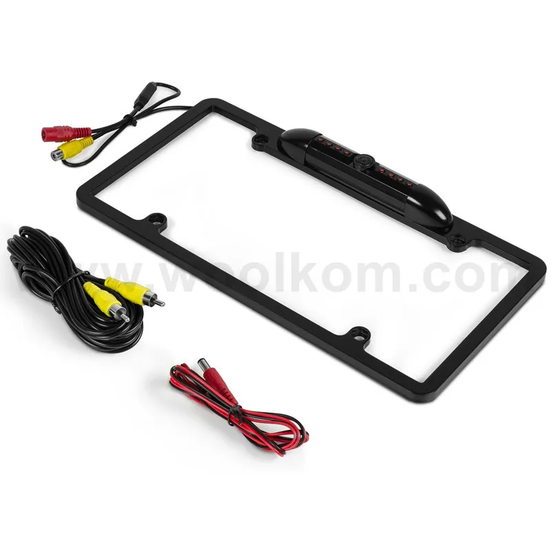 Night Vision License Plate Frame Car Rearview Camera 8 Infrared Leds ...