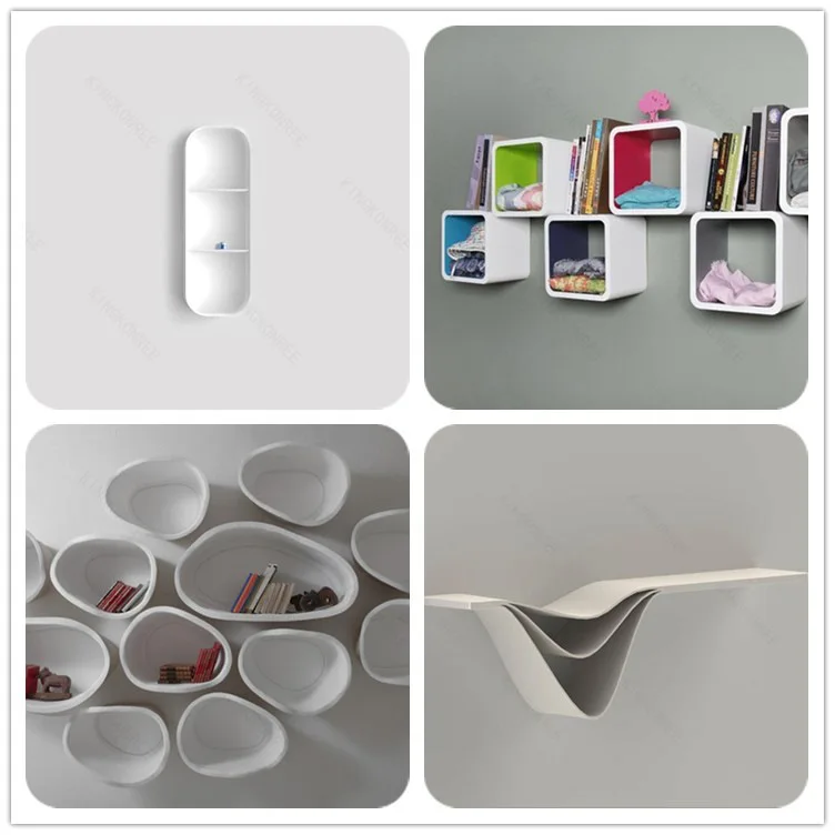 Modern Curved Showroom Display Shelf - Buy Modern Curved Wall Shelf ...