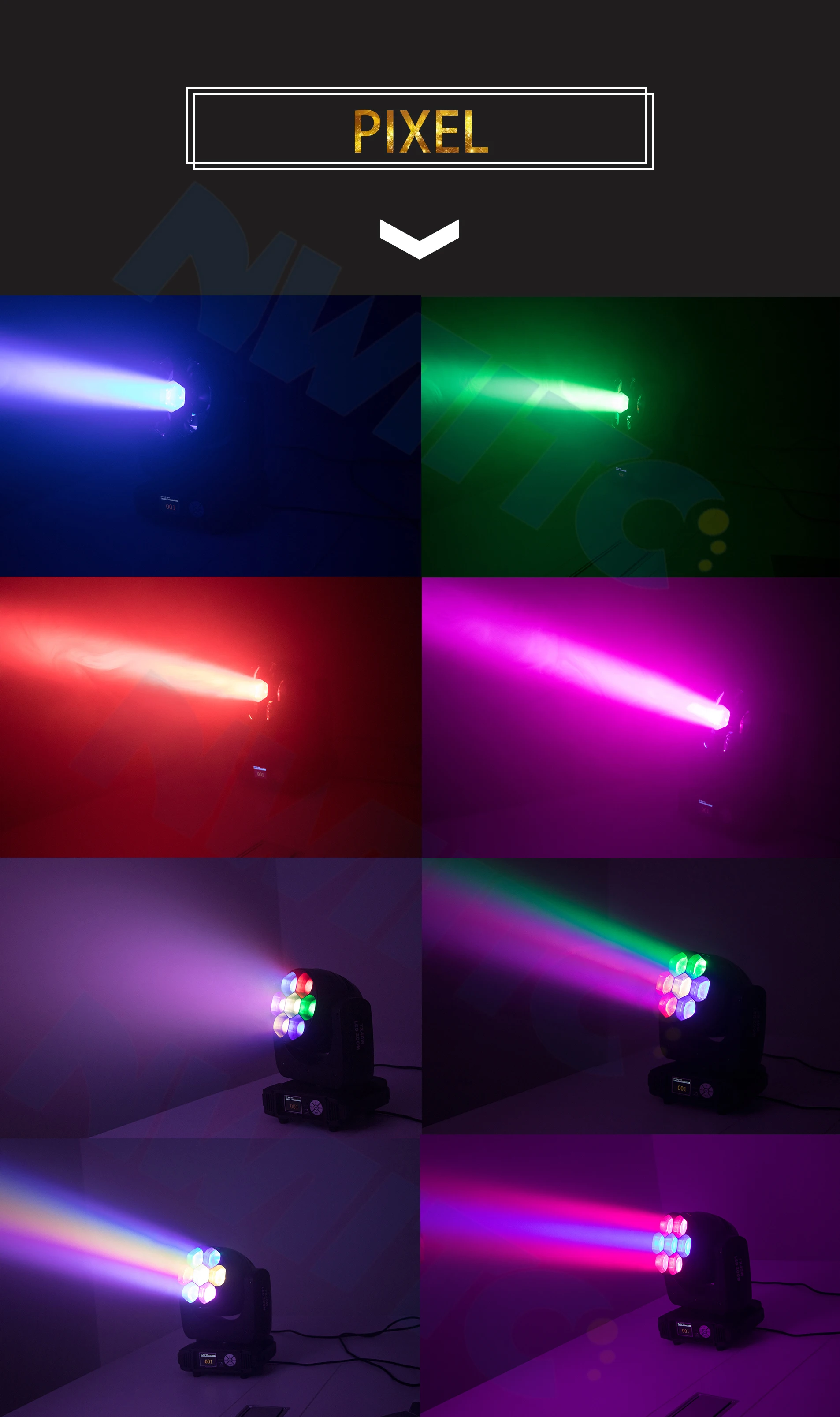 New Super 7x40w Pixel Zoom Beam Wash Led Moving Head Stage Light - Buy ...