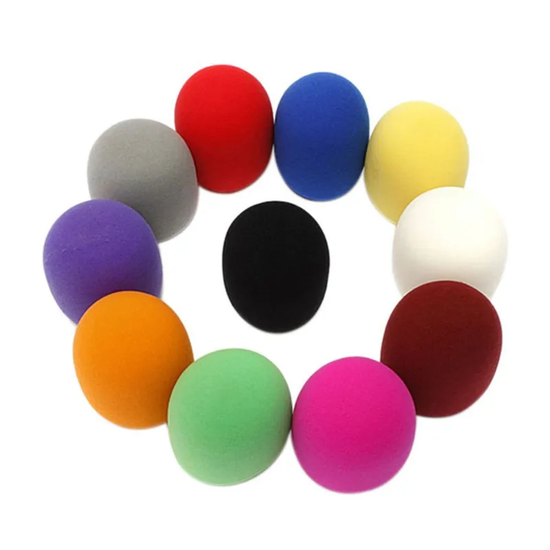 10 Piece Random Color Handheld Microphone Windscreens Mic Karaoke ...