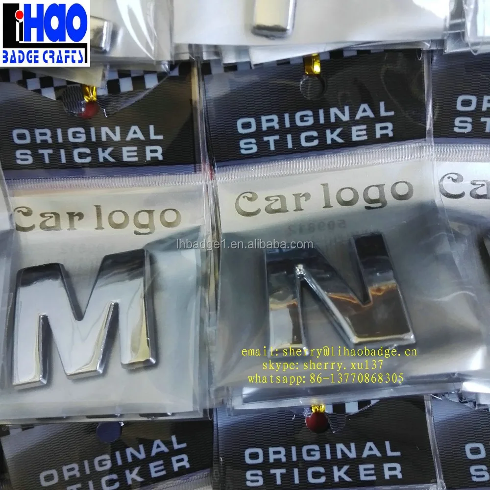 Custom 3d Plastic Logo Car Emblem /abs Chrome Car Badge/auto Letters ...