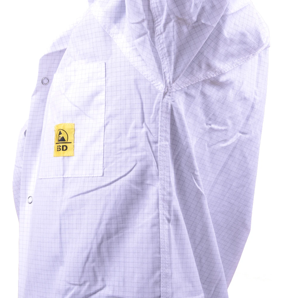 Cleanroom Smock Esd Cotton Garment Lab Coat Antistatic Clothes - Buy ...