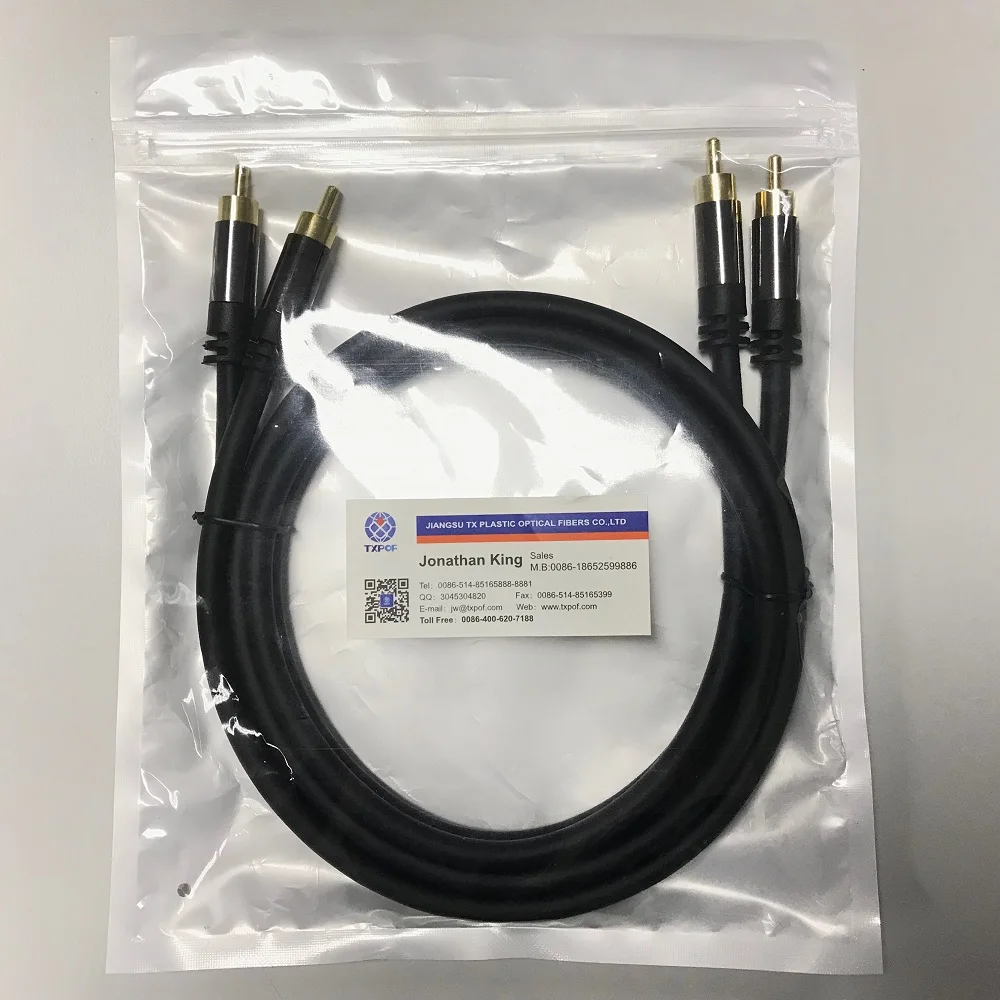 High Quality Rca Audio Cable 2 Rca To 2 Rca 24k Gold Plated Oxygen Free ...