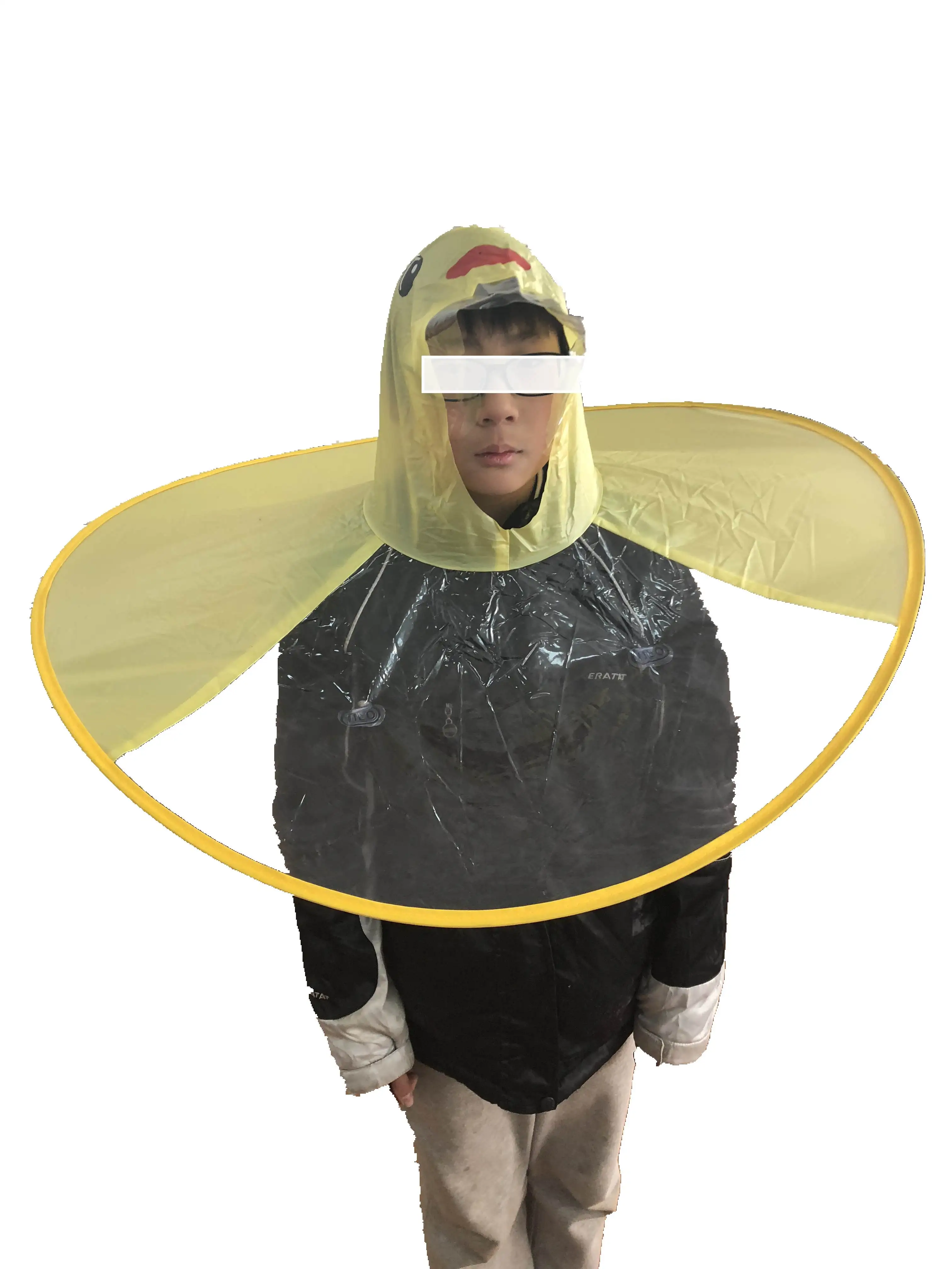 Fashion Kids Flying Raincoat Creative Raincoat Pvc Ufo Umbrella Chicken ...