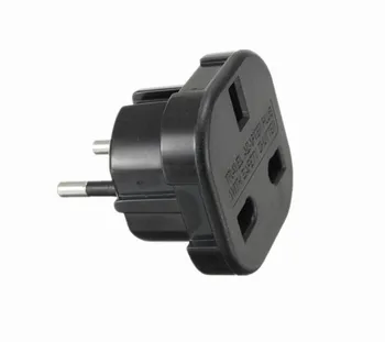Uk To Eu Vde Plug Travel Power Adapter/3pin Uk To Eu Electrical Power ...
