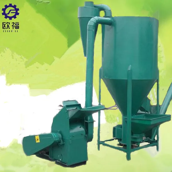 Dry Grass Crushing Machine/animal Feed Grain Hammer Mill Grinder Fodder ...
