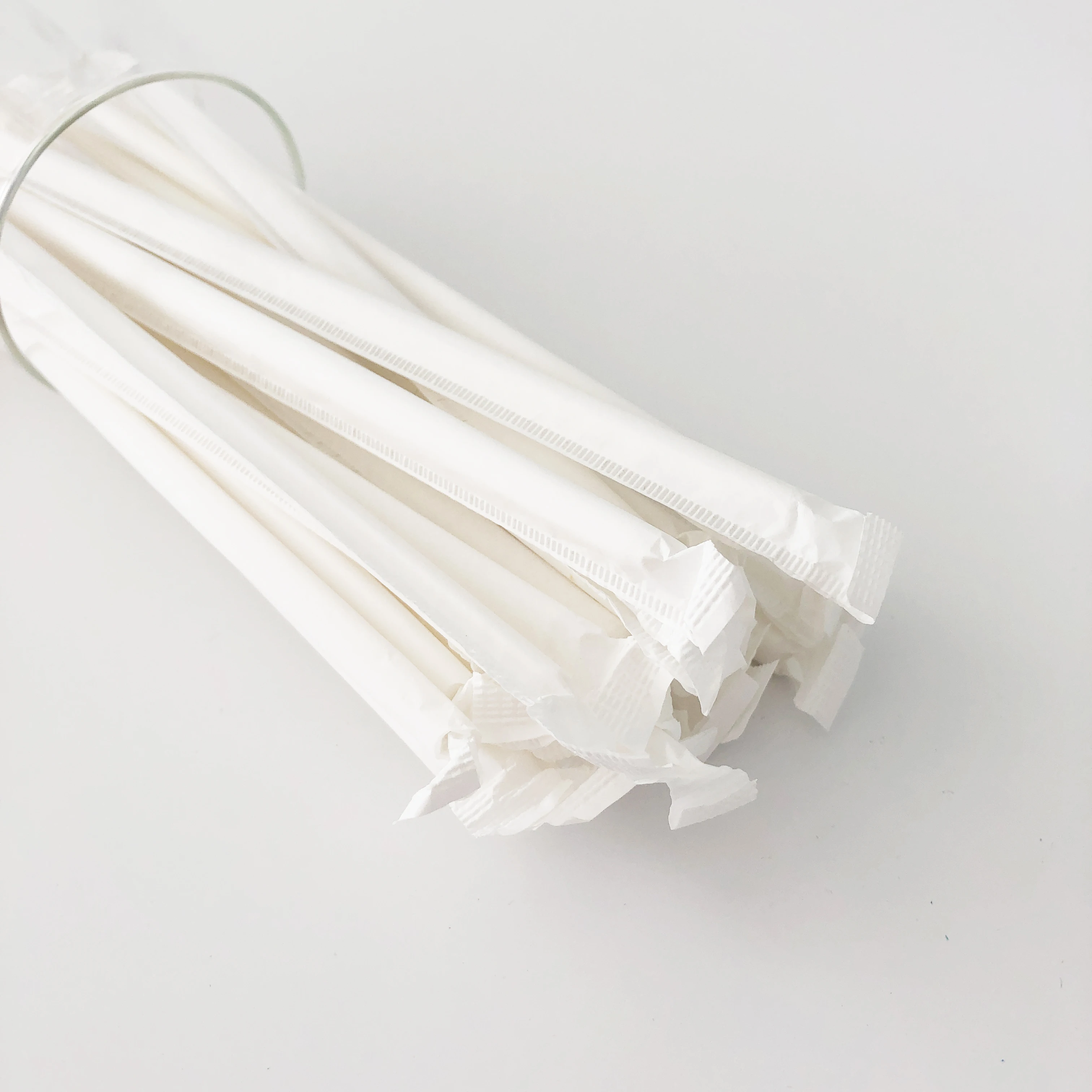 Compostable Cheap Bendable Diy White Rice Paper Straws Christmas Dispos ...
