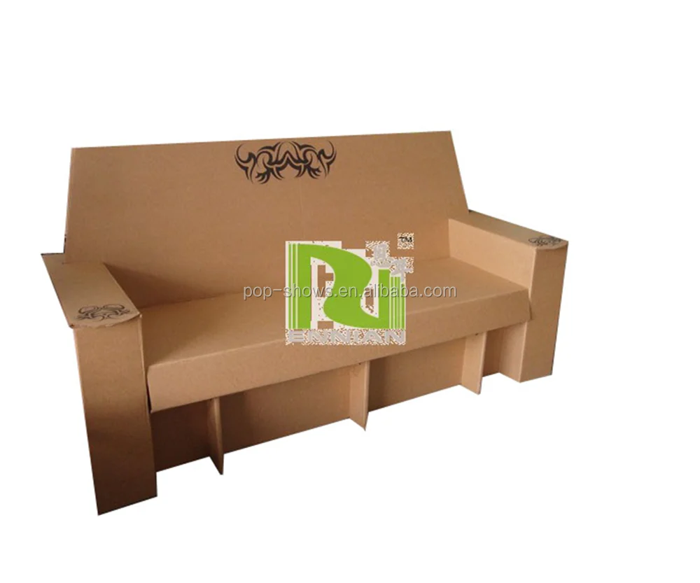 Sofá De Cartón De Alta Calidad,Muebles De Cartón Populares,Sofá De Tres ...