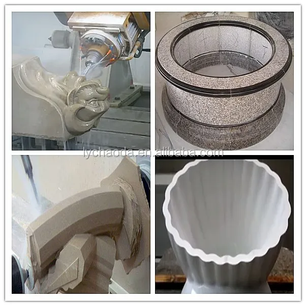 5 Axis Cnc Spindle Machine With Italy 12kw Vem / Marble Cnc Router ...