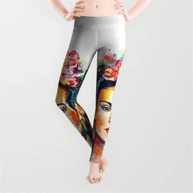 Frida Print Custom Camel Toe Fitness Yoga Pants Leggings - Buy Yoga ...