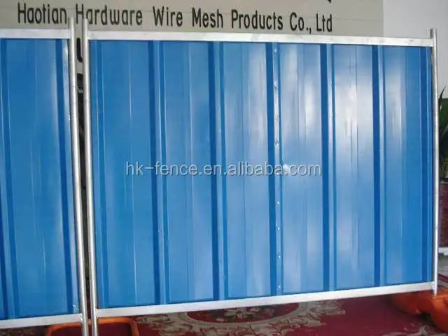 Temporary Steel Hoarding / Steel Hoarding Panels /heavy Duty Hoarding ...