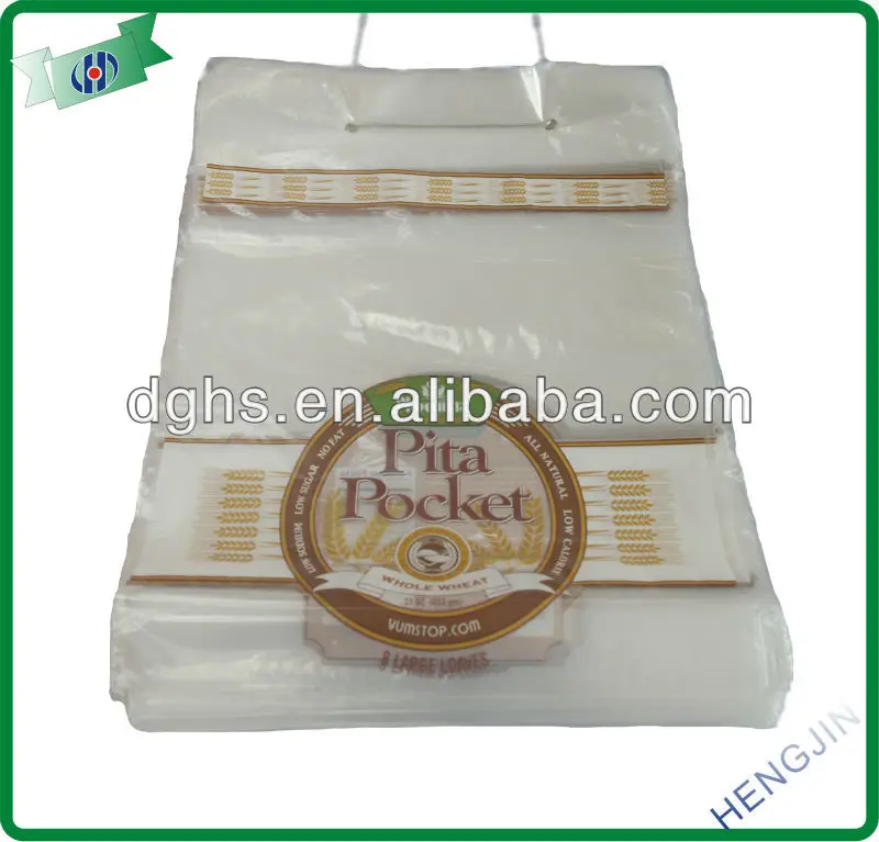 Custom Printing Plastic Wicket Pita Bread Bag - Recyclable
