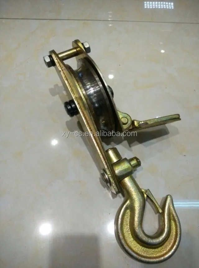 3t Steel Single Sheave Snatch Pulley Block With One-side Open - Buy ...