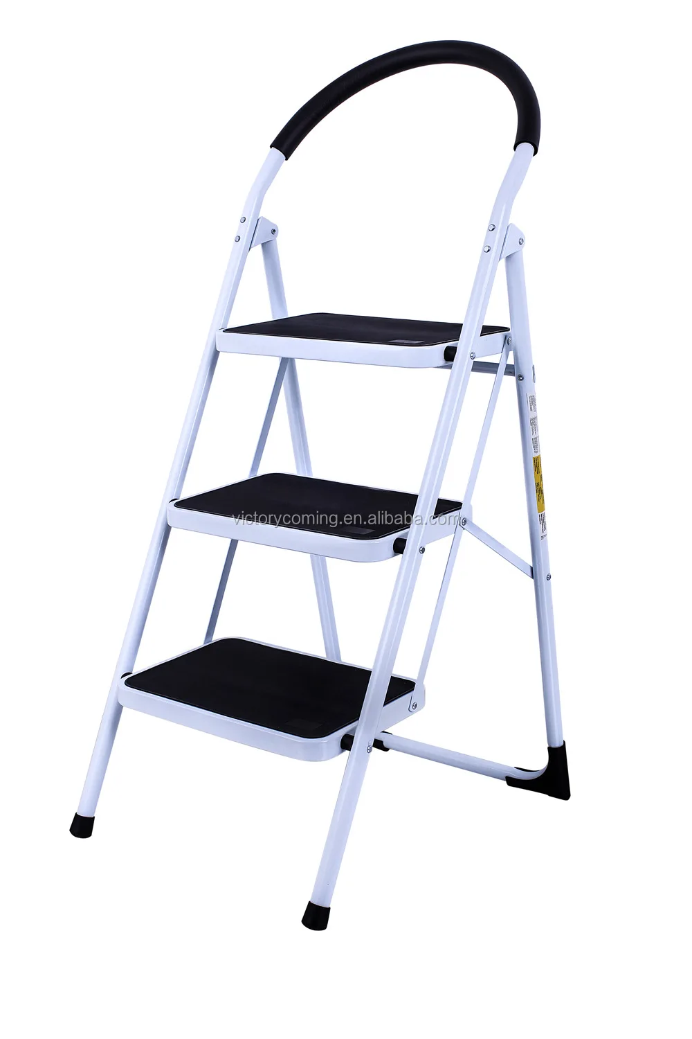 3 Step Ladder Folding Step Stool Stepladders Sturdy Steel Ladders - Buy ...