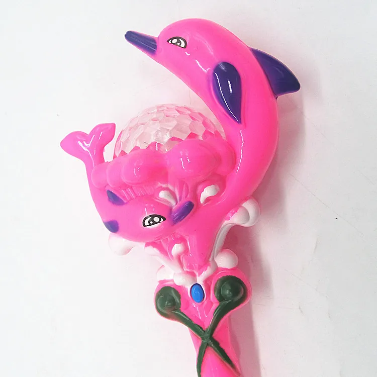 Flashing Colorful Music Dolphin Dance Magic Wand Luminous Colorful ...