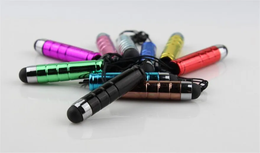 Plastic Bullet Shaped Capacitive Stylus Touch Screen Pen With Strip ...