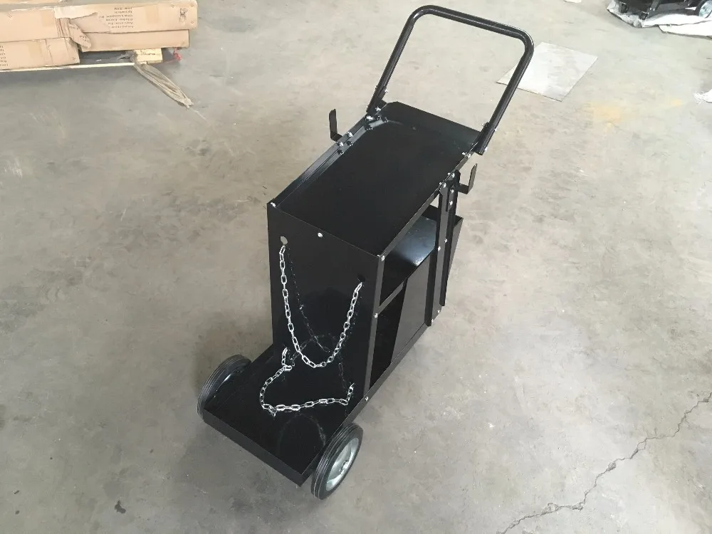 Mig Welding Machine Mover Cart Welders Tool With Cylinder Fixing Chain ...
