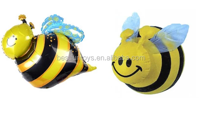 Pvc Inflatable Bee Decorative Plastic Honey Bee Vinyl Bee Toys For Kids ...