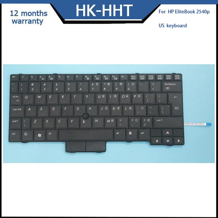 Black Us Keyboard For Hp Elitebook 2540p Shenzhen Keyboard - Buy Black ...