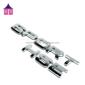 Chrome Car Logo Alphabet Sign Letters Plastic Chrome Lettering Custom ...