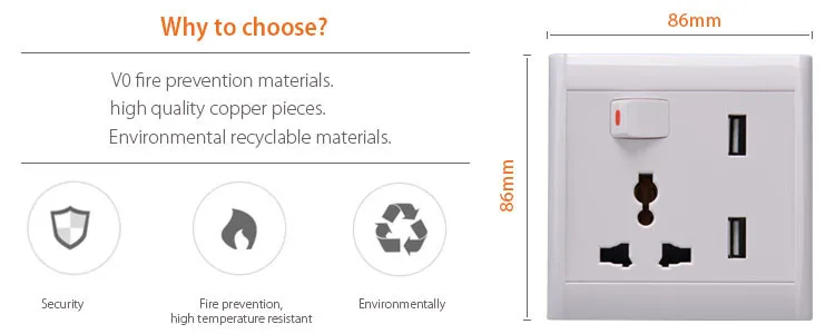 Usb Socket With Universal Socket Mk Universal Electrical Socket - Buy ...