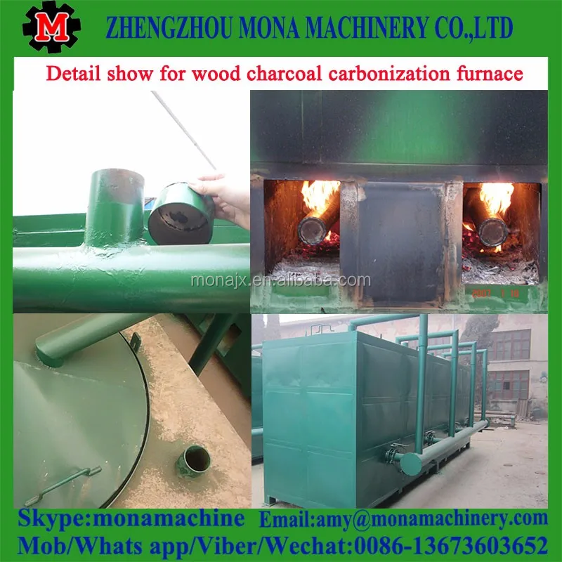 Wood Charcoal Producing Furnace Wood Charcoal Kiln Carbonizing Furnace ...