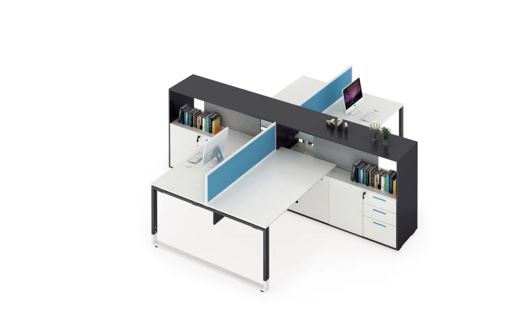 Modern Modular Office Workstation - Customized MDF Design in Custom ...
