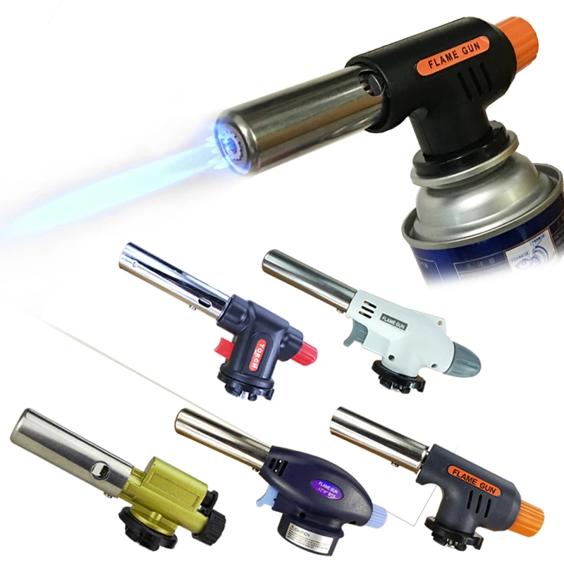 Gas Torch Burner Lighter Jet Flamethrower BBQ Lighter House Flame Gun ...