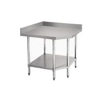Stainless Steel Corner Work Table With Undershelf - Buy Stainless Steel ...