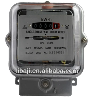 Dd28 Single Phase Analog Kwh Meter - Buy Analog Kwh Meter,Type Of ...