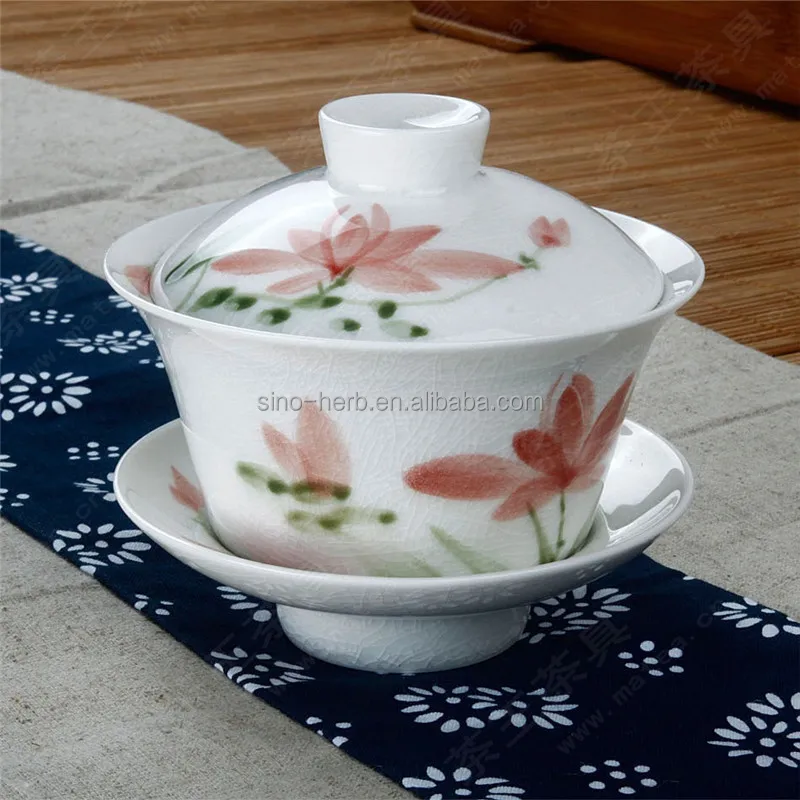 Chinese Traditional Ceramic Cup Gaiwan Tea Set Cheap Tea Cup With Lid ...
