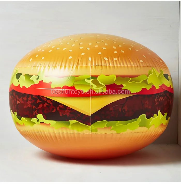 Promotional Custom Jumbo Pvc Inflatable Cheeseburger Giant Plastic ...