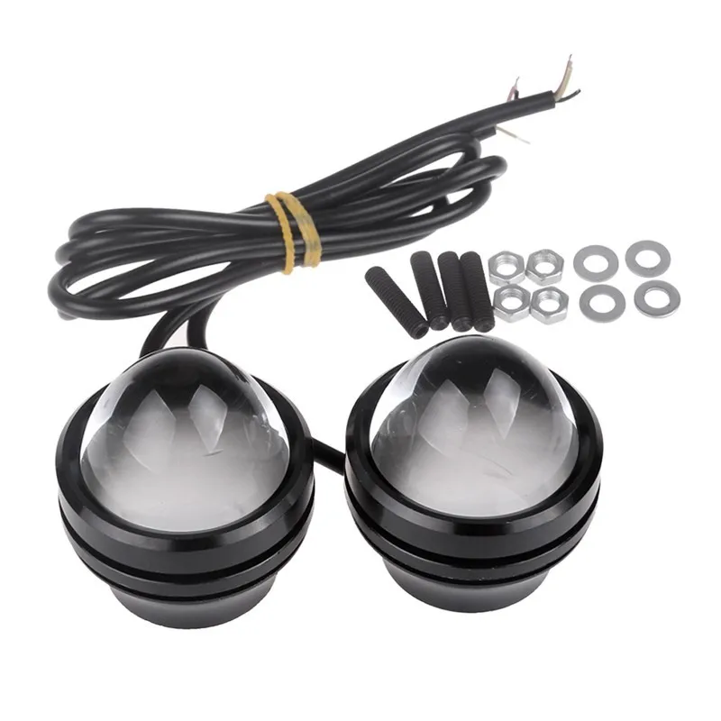 Car Led Eagle Eye Headlight Fog Lights Spotlights 6000k Ip67 Waterproof ...