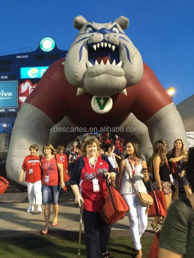 Oem Design Inflatable Bulldog Tunnel Entrance Models For Large Events ...